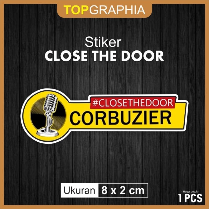 Jual Stiker CLOSE THE DOOR / Logo Podcast Closethedoor | Shopee Indonesia