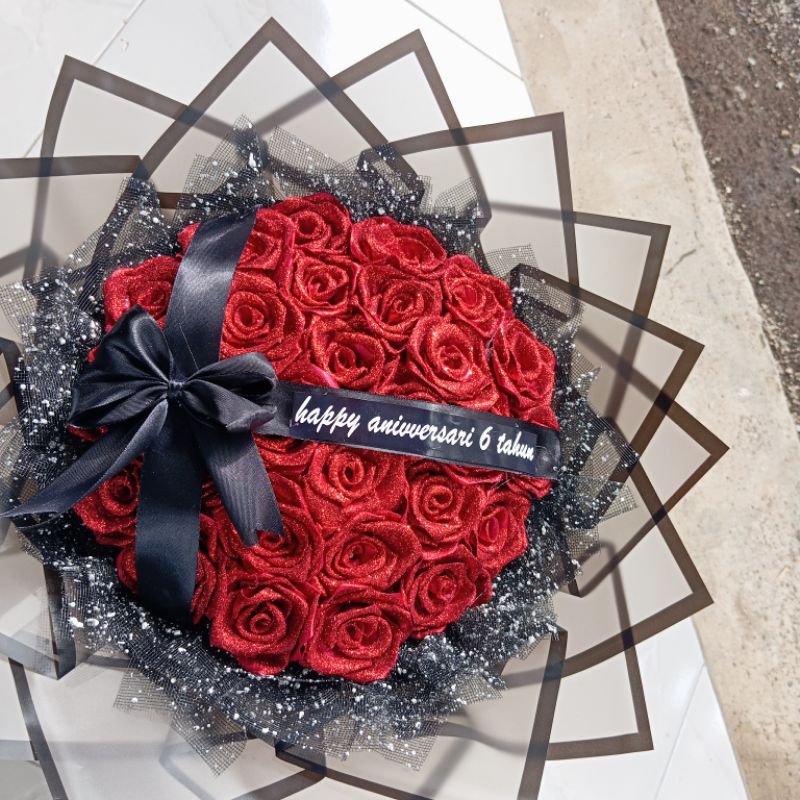 Jual BUKET PITA SATIN 30 TANGKAI/BUKET PITA SATIN VIRAL /BUKET BUNGA ...