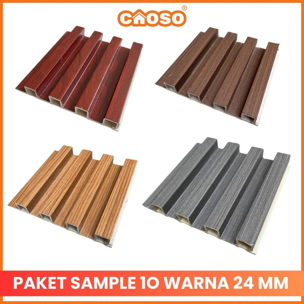 Jual Sample Wpc Wall Panel Paket 10 Warna 24mm | 12mm | 10mm Caoso.id ...