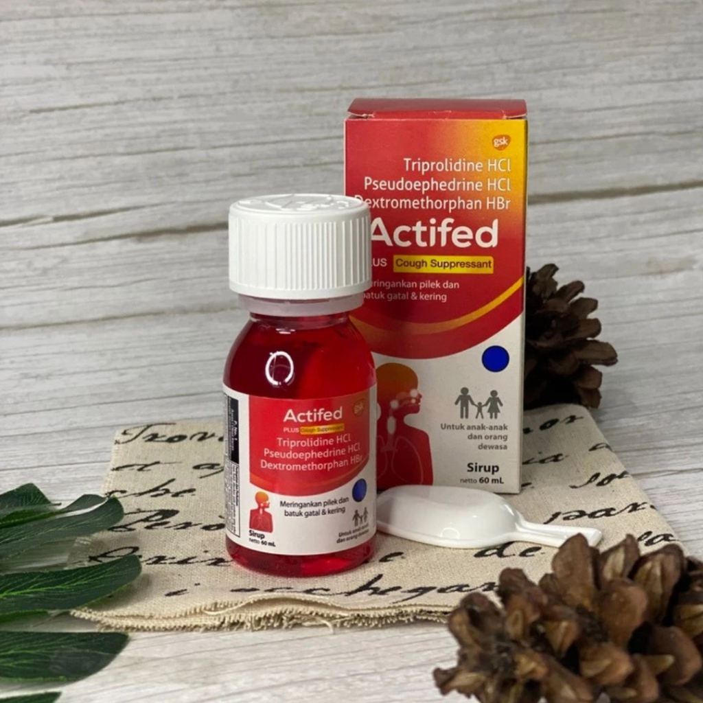 Jual Actifed Sirup, Actifed Plus Cough Supressant Sirup 60 Ml, Actifed ...