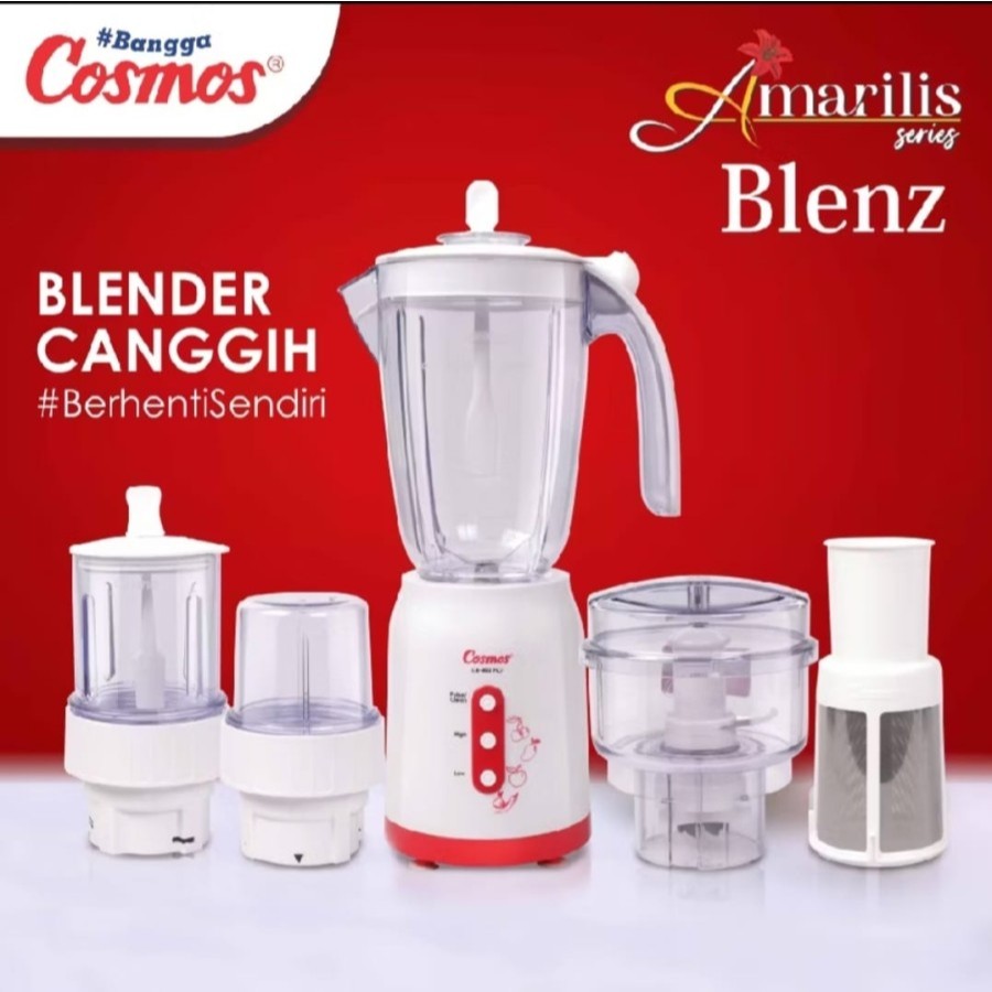 Jual COSMOS: CB-802 PCF BLENDER PLASTIK 2 LITER 5 IN 1 BLENZ SERIES ...