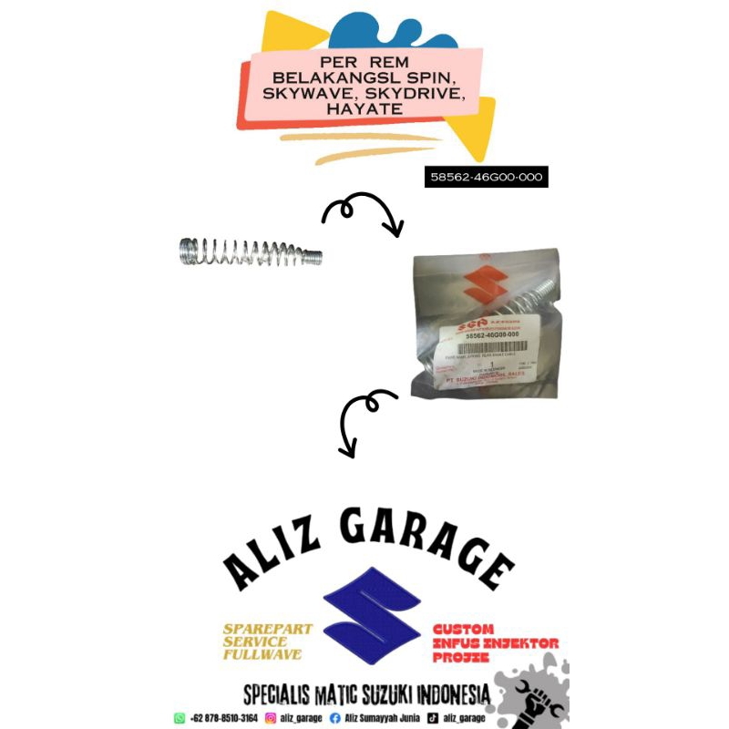 Jual Per belakang skywave spin SkyDrive Hayate original sgp | Shopee Indonesia