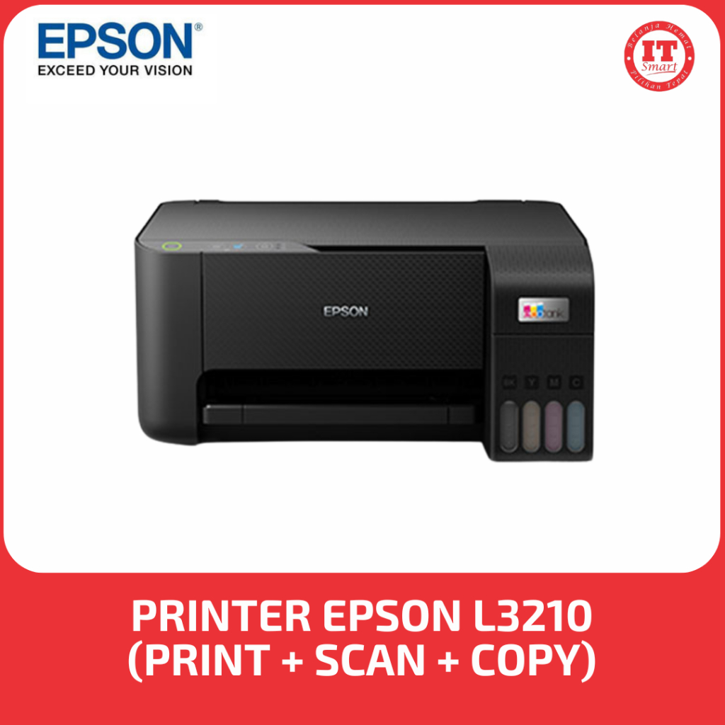 Jual PRINTER EPSON ECOTANK L3210 PRINT COPY SCAN | Shopee Indonesia