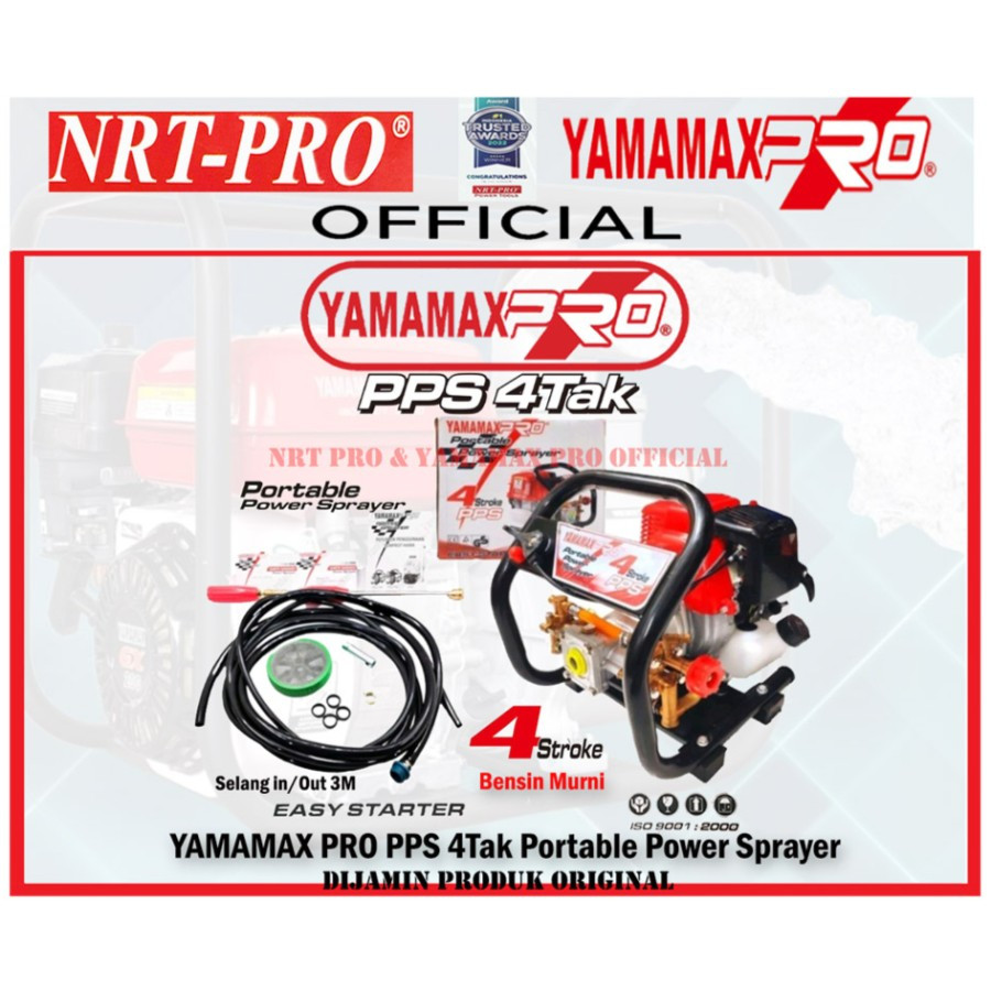 Jual YAMAMAX Pro PPS 4 Tak Mesin Portable Power Sprayer Knapsack Semprot Hama Steam Cuci Motor ...