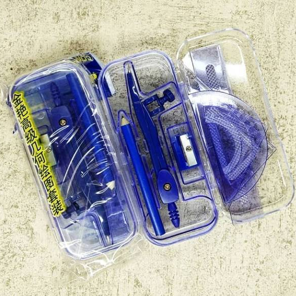 Jual JANGKA SEKOLAH PENGGARIS MISTAR SET JY-3009 COMPASS SET | Shopee ...