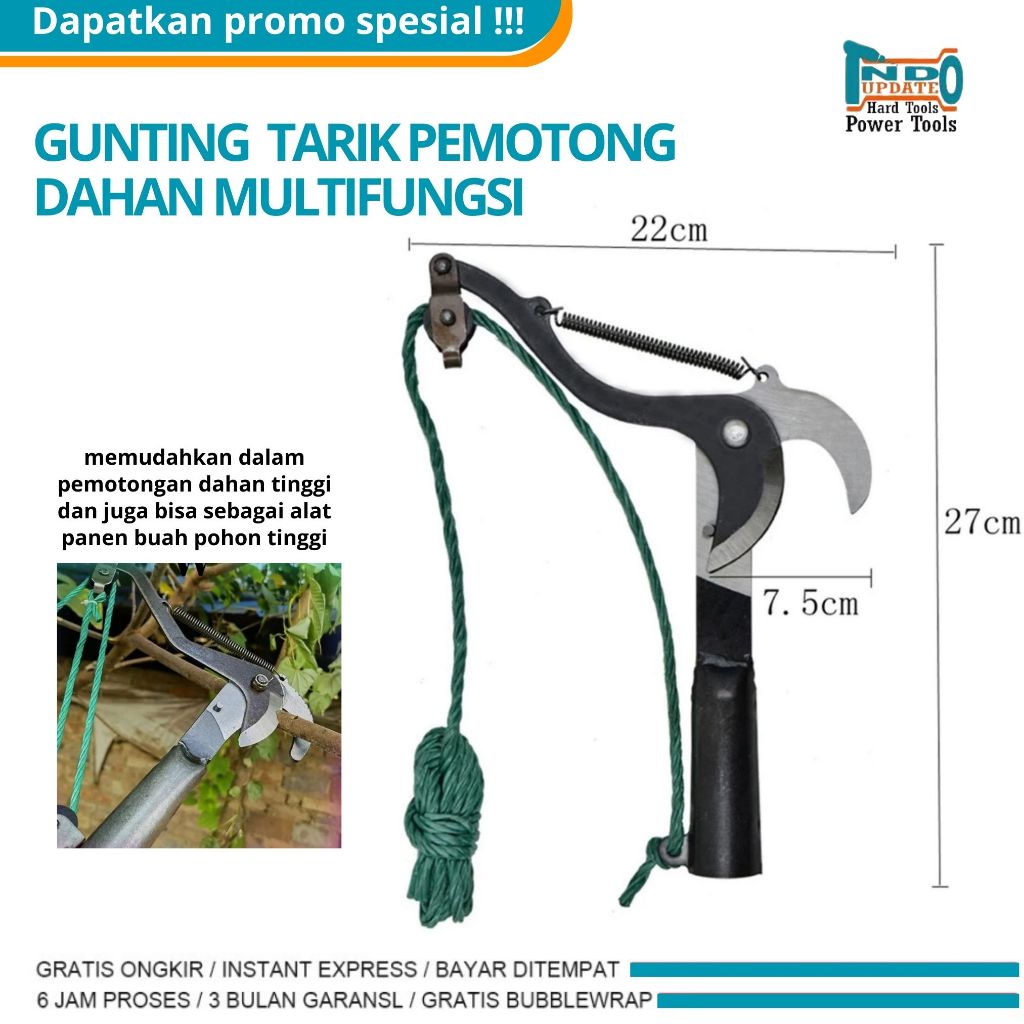 Jual Gunting Dahan Tarik Pisau Tali Pohon Multifungsi Alat Potong Dahan ...