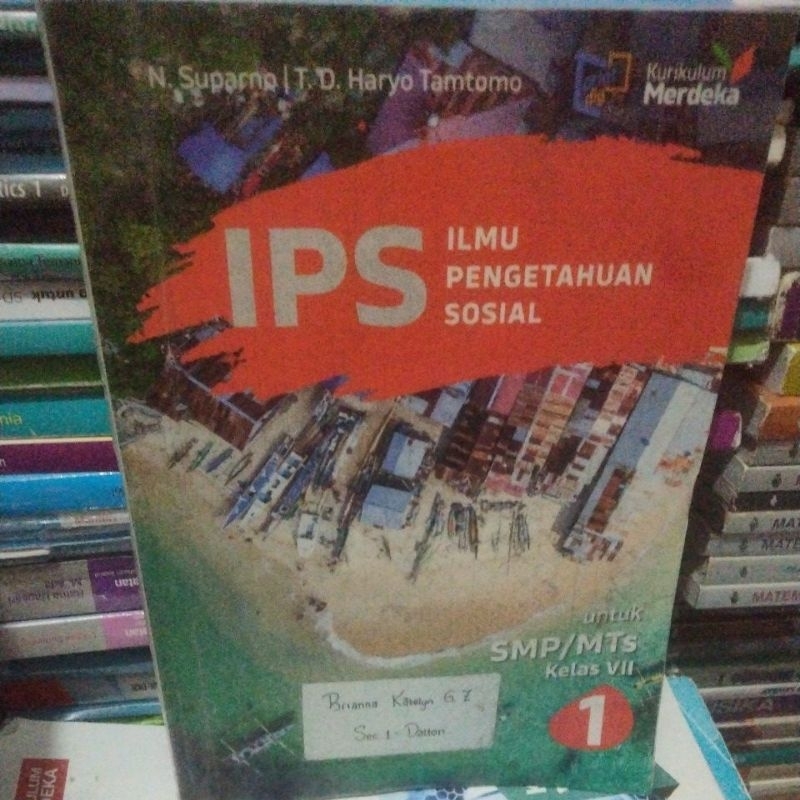 Jual BUKU IPS ILMU PENGETAHUAN SOSIAL UNTUK SMP/MTS KELAS 7-VII-1 KURIKULUM MERDEKA | Shopee ...