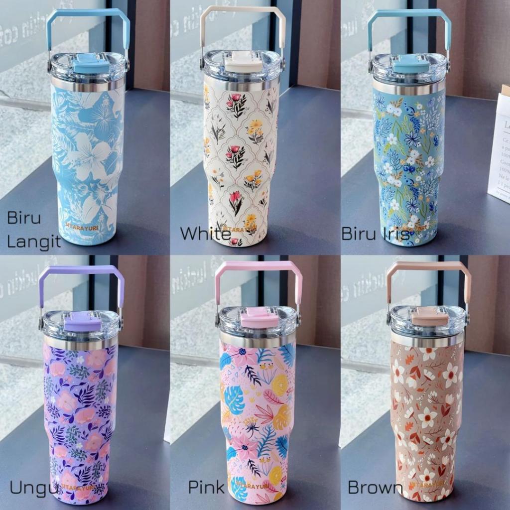 Jual [FREE ALAS&SIKAT] SITARAYURI Seri 3D Bunga 2025 Tumbler Botol Air ...