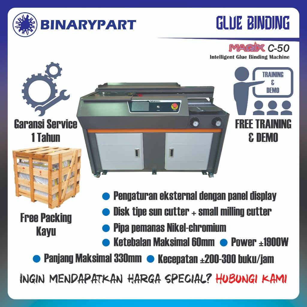 Jual MESIN JILID LEM PANAS OTOMATIS / Intelligent Glue Binding Machine ...