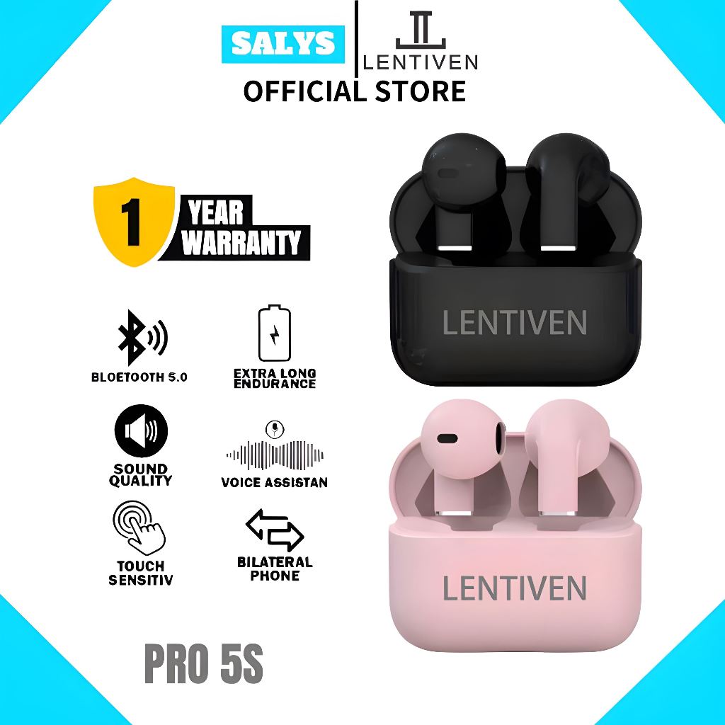 Jual SALYS LENTIVEN TWS Bluetooth Wireless Earphone Airbuds Headse ...