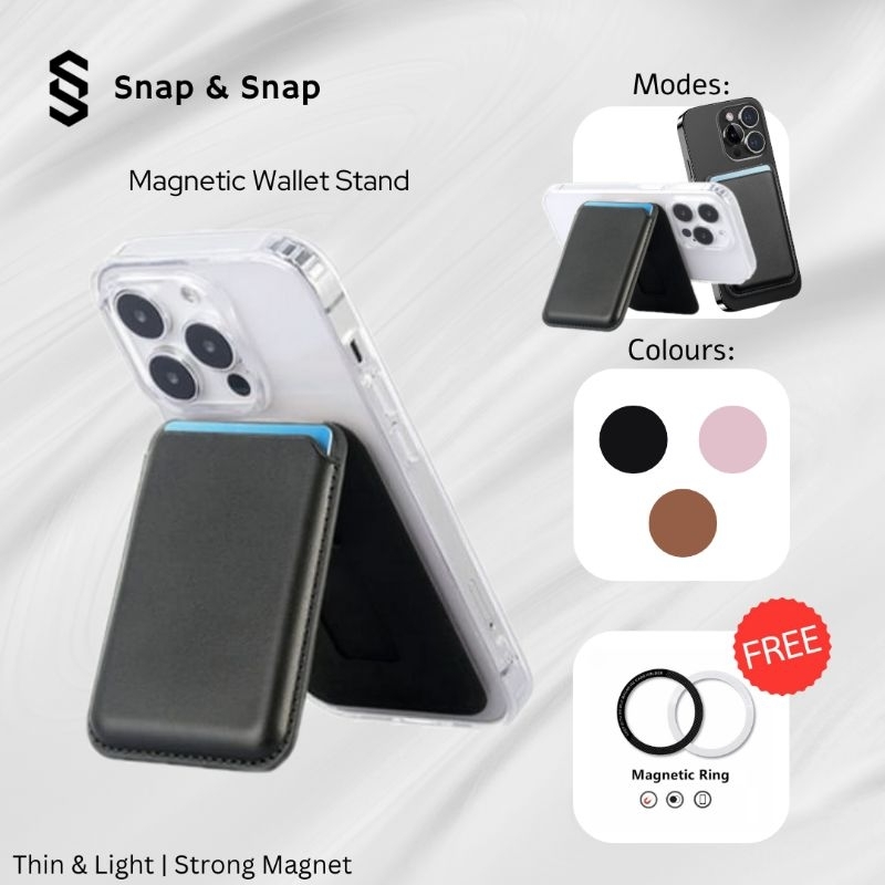 Jual SNAP & SNAP STANCE Magnetic Magsafe Dompet Slim Wallet Card Holder ...