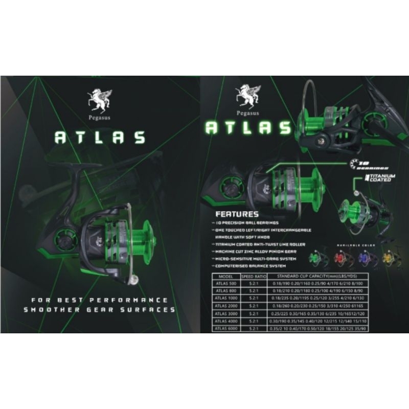 Jual REEL SPINNING PEGASUS ATLAS | Shopee Indonesia