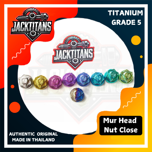 Jual Mur Head Triangle Bolt Nut Close Titanium Topi M6 M8 M10 M12 M14 ...