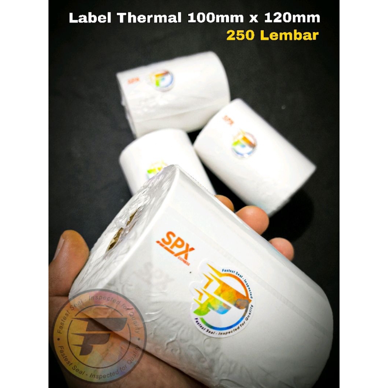Jual SPX Label Thermal 250 Lembar 100mm x 120mm | Label stiker thermal spx berkualitas | label ...