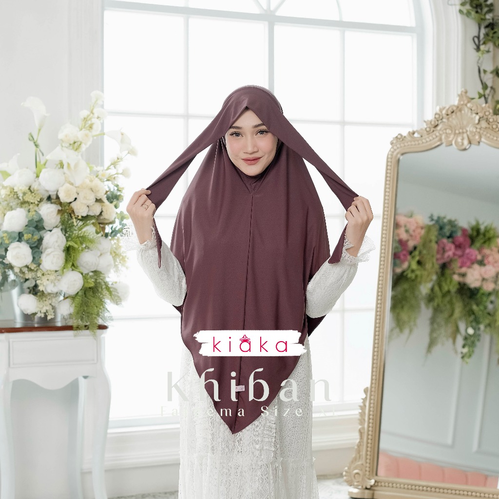 Jual Kiaka - Fateema XL Khimar Bandana Jersey Khiban 2in1 | Shopee ...