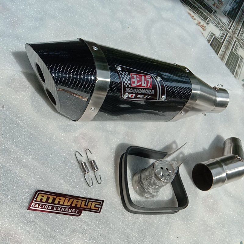 Jual Knalpot racing Yoshimura R11 karbon+slipon +DB killer ninja 250fi old ninja 250new ninja ...