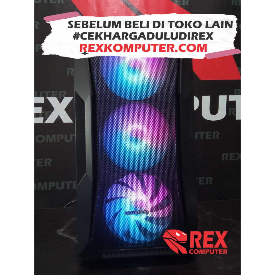 Jual CASING INFINITY POSEIDON V2 BLACK + 3 FAN F122 AUTO RGB | Shopee ...