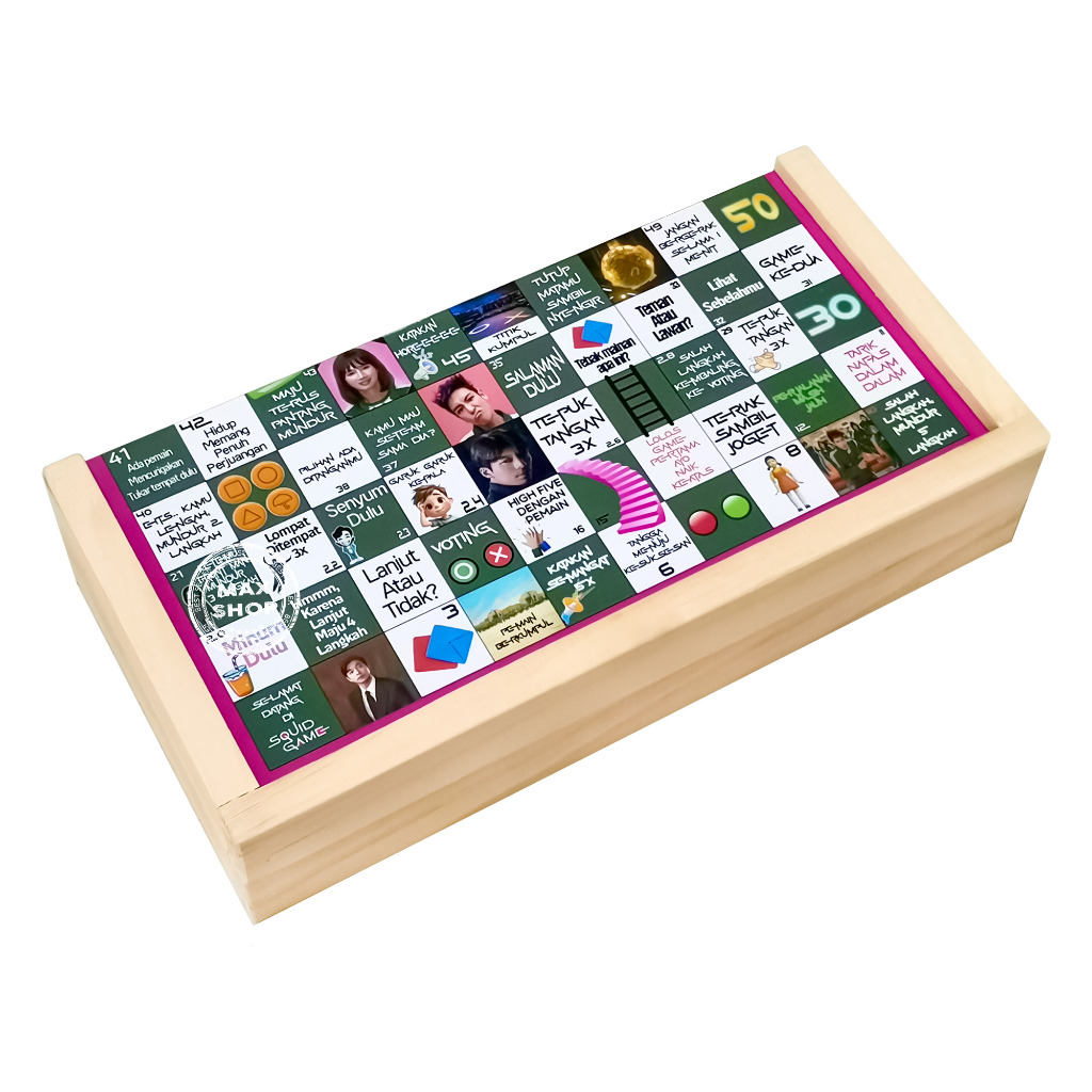 Jual Mainan Edukasi Anak Keluarga Ular Tangga Kayu Snake Ladder Squid ...