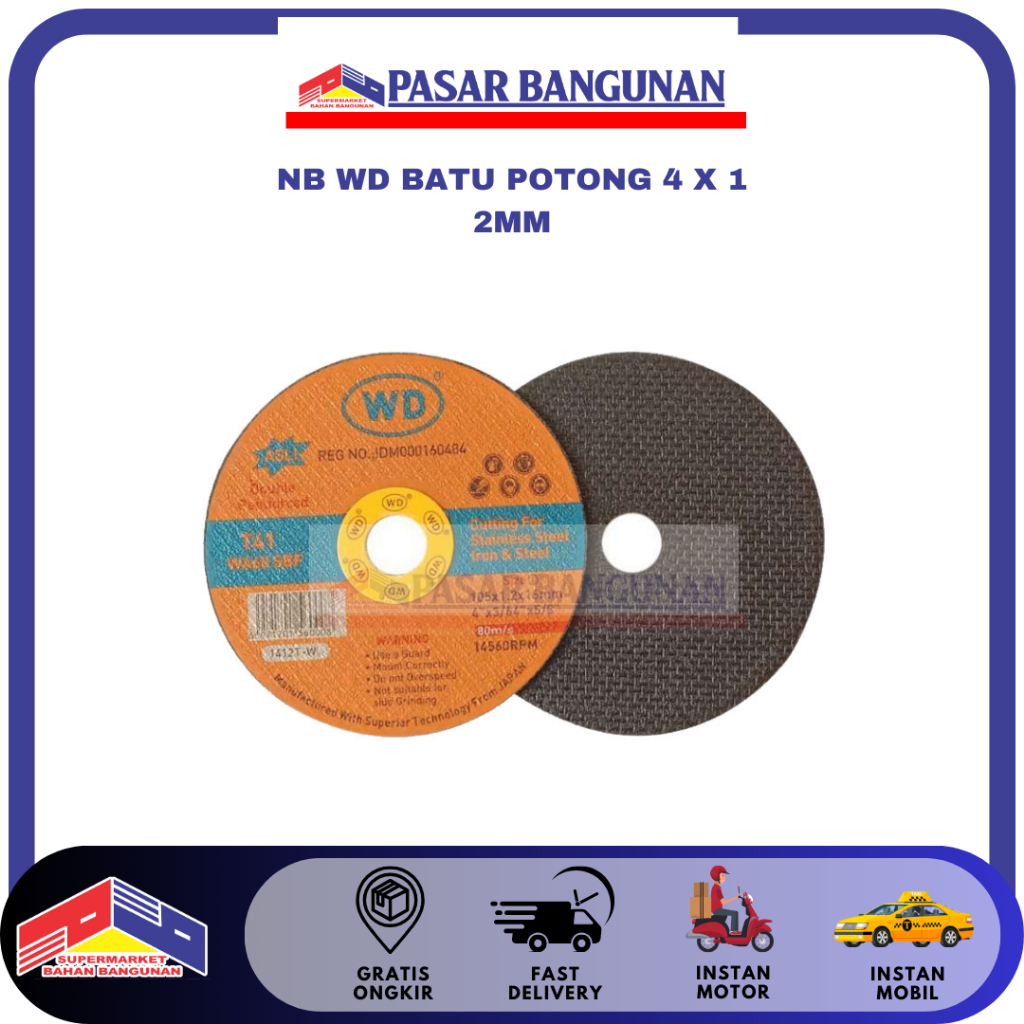 Jual NB WD BATU POTONG 4 X 1 2MM | Shopee Indonesia