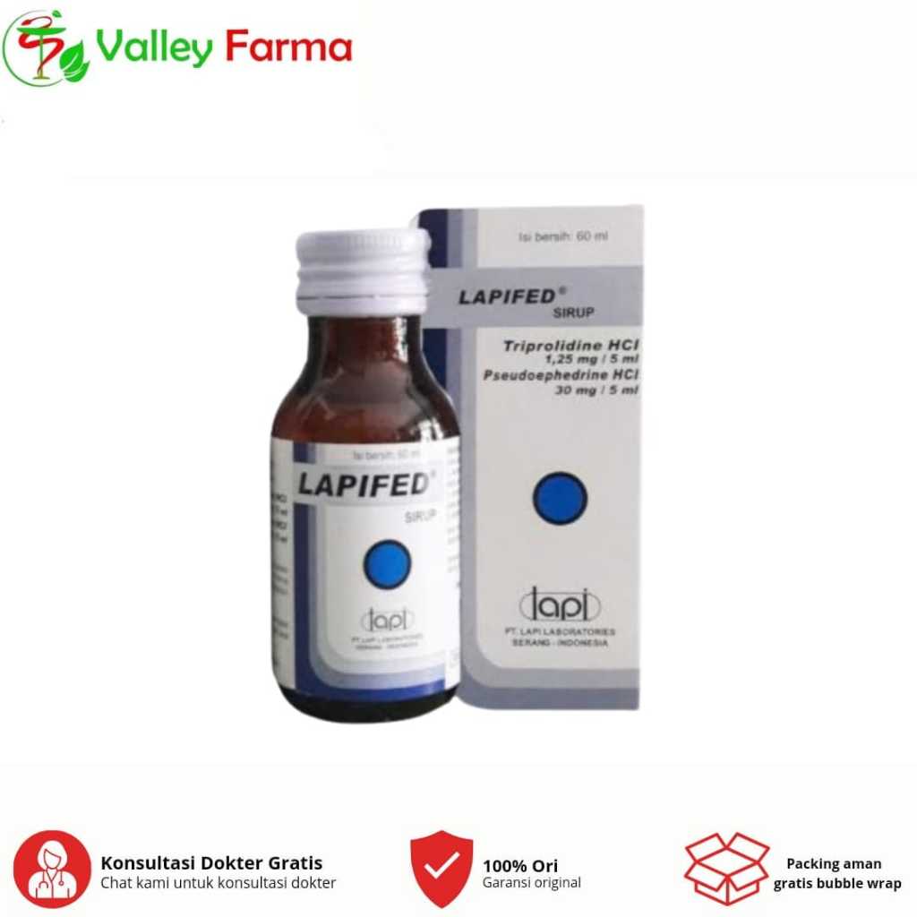 Jual Lapifed Sirup untuk Mengatasi Gejala Flu (60 ml) | Shopee Indonesia