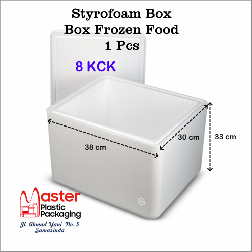 Jual Styrofoam Box 8 KCS / Kotak gabus Frozen Food - 38x30x33 Cm ...