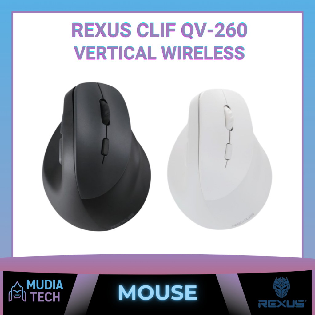 Jual MOUSE REXUS CLIF QV-260 VERTICAL GAMING | Wireless Dual-Mode ...