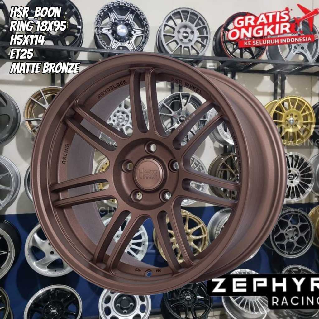 Jual velg hsr ring 18 untuk innova, terios, rush , cembry, crv, civic ...