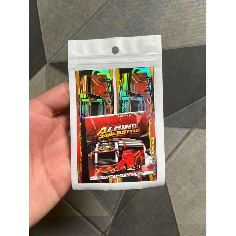 Jual STIKER BUS SANJAYA ALBINO V2 HOLOGRAM ORI | Shopee Indonesia
