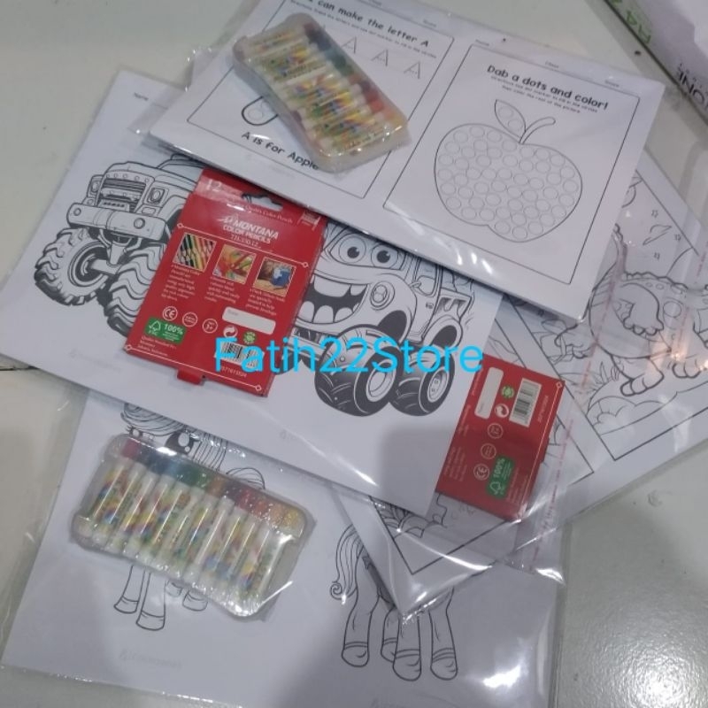 Jual Gambar mewarnai isi 20 lembar, Sketsa Random. Free Krayon/pensil ...