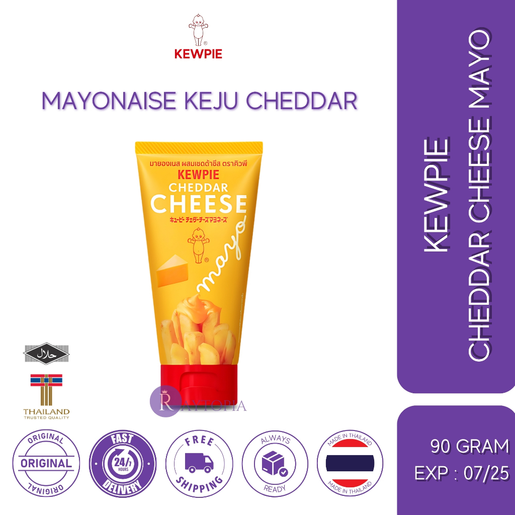 Jual Kewpie - Cheddar Cheese Mayo Berat 90 gram Thailand | Shopee Indonesia