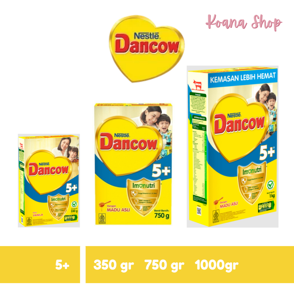Jual Dancow Imunutri 5+ (5-6 Tahun) 350 gr/750 gr/1 kg | Shopee Indonesia