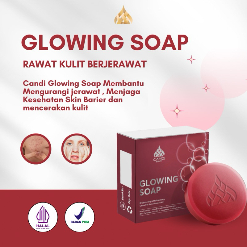 Jual Candi Glowing Soap Sabun Cuci Muka Berminyak Berjerawat ...