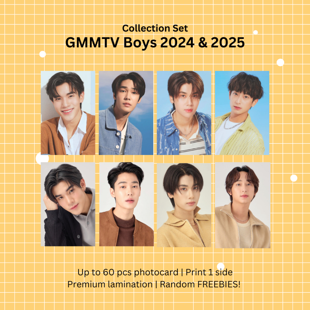 Jual Unofficial Photocard Set GMMTV Boys 2024 & 2025 Win Fourth Gemini ...