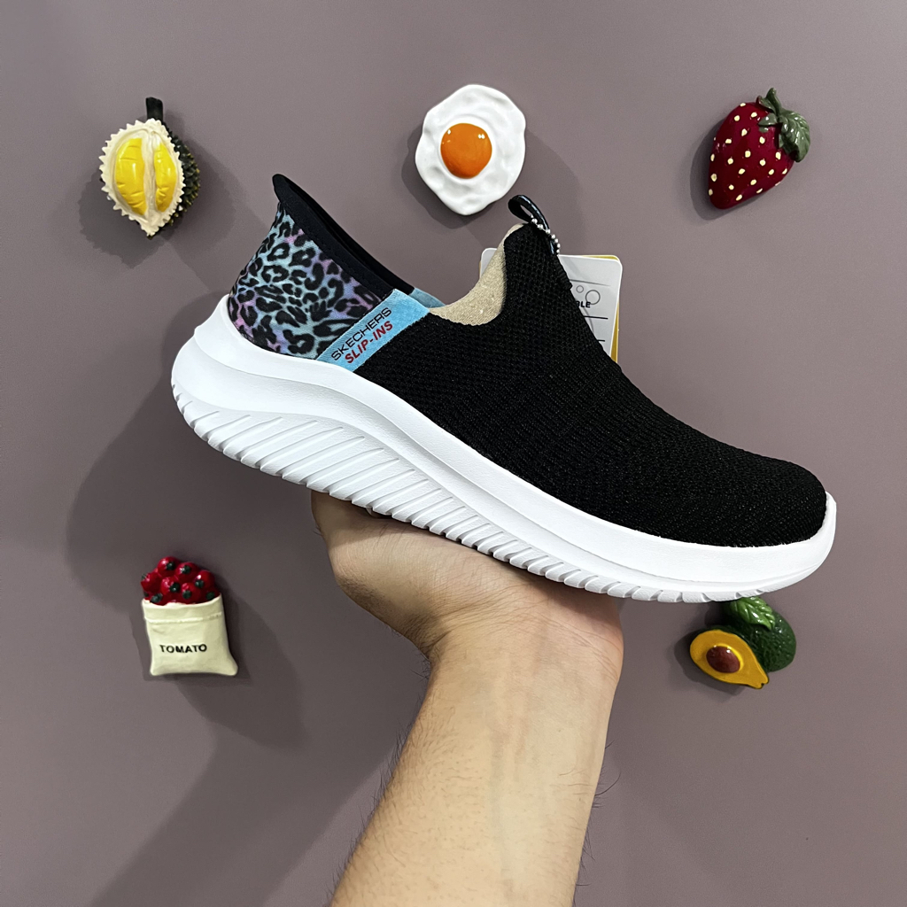 Jual SEPATU SKECHERS SLIP INS WANITA ULTRA FLEX 3.0 COLORY WILD BLACK MULTI SKE303801L/BKMT ...