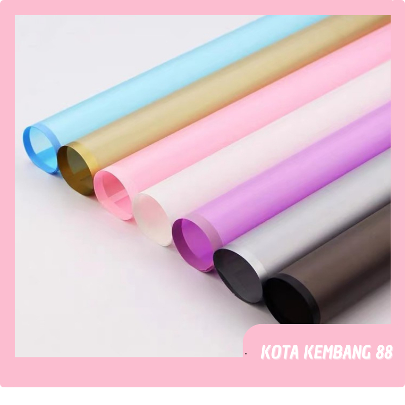 Jual 20 LEMBAR Kertas Buket Bunga Korea Transparan List Transparan List ...