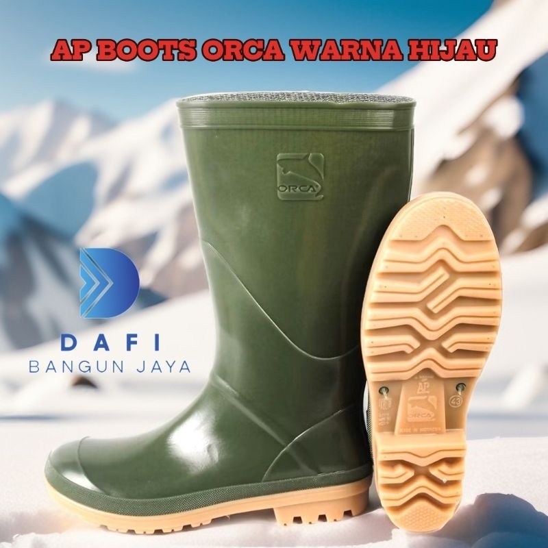 Jual Boot Tinggi AP ORCA Hijau Original Ringan terNyaman / Sepatu ...