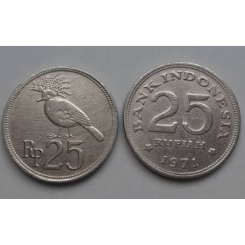 Jual Uang Kuno Koin 25 Burung Tahun 1971 | Shopee Indonesia
