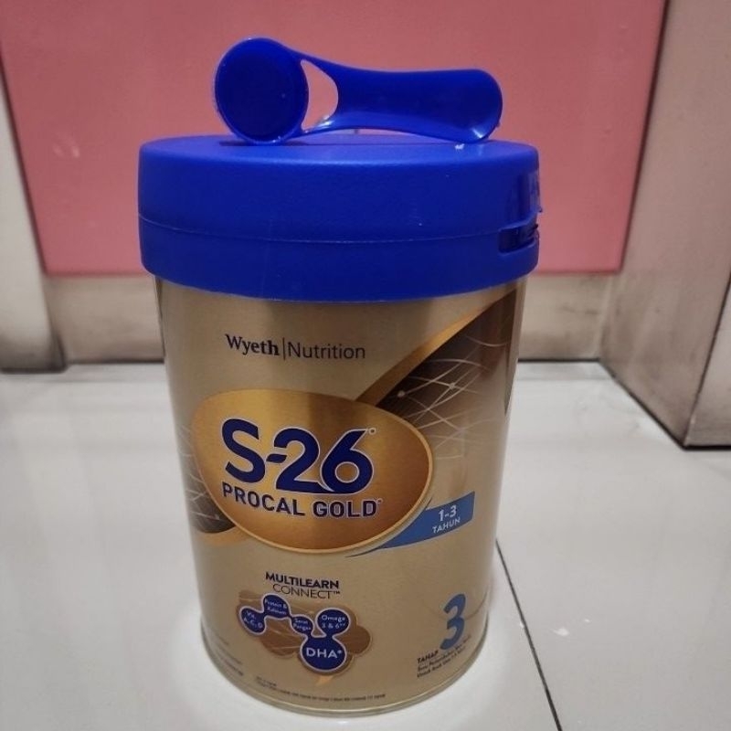 Jual kaleng bekas susu 900 gram S26 procal gold tahap 3 dan sendok exp ...
