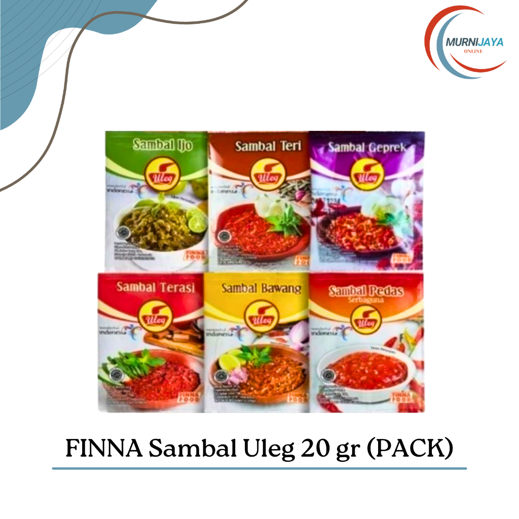 Jual FINNA Sambal Uleg Sachet 150 gr (PACK - Isi 10 SACHET) | Shopee ...