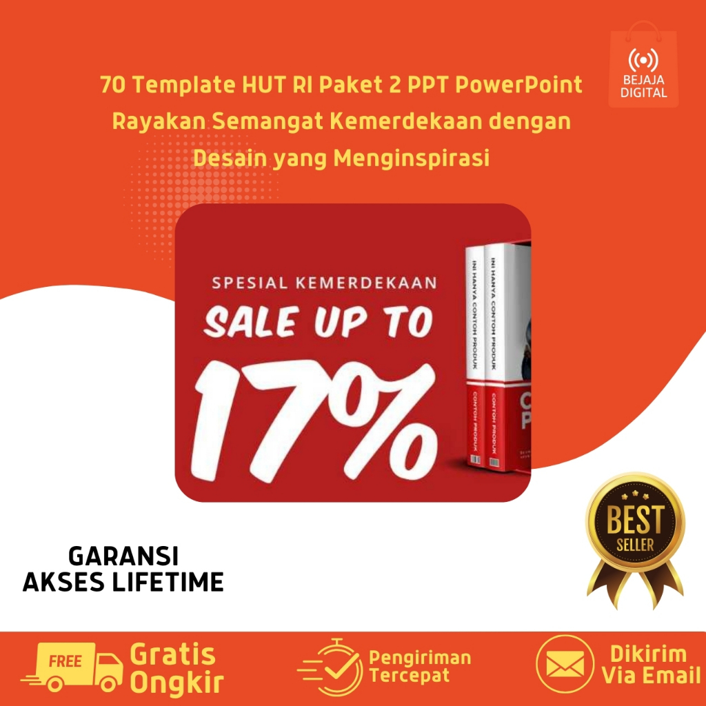 Jual Template HUT RI Paket 2 PowerPoint untuk Meriahkan Acara | Shopee Indonesia