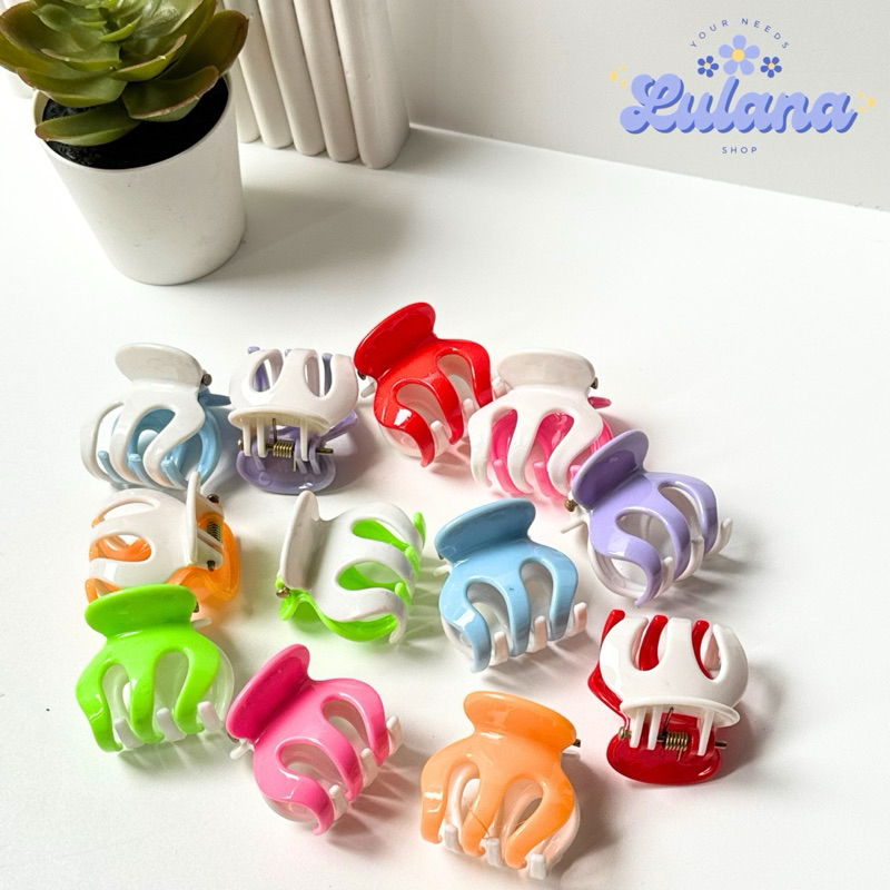 Jual Jepit Jedai Kecil Original Cakar 3 Ukuran 3cm - Kombinasi Warna ...