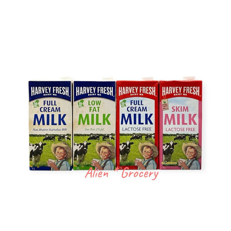 Jual HARVEY FRESH Lactose Free Full Cream Skim Low Fat Milk UHT 1 L ...