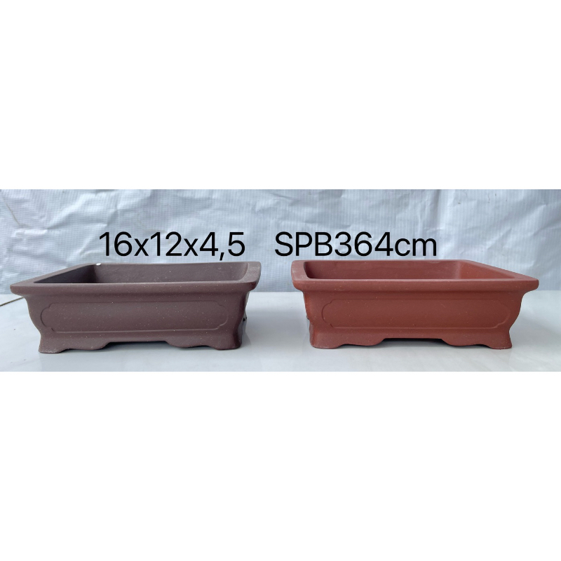 Jual pot keramik bonsai persegi panjang 16x12x4,5 | Shopee Indonesia
