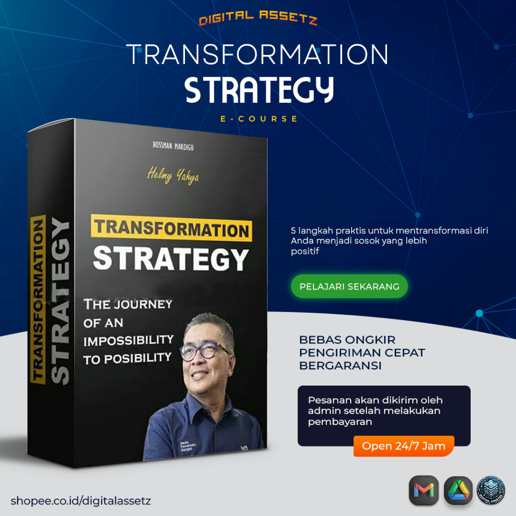 Jual [EC291] TRANSFORMATION STRATEGY - Transformasi Diri Transformation Blueprint Helmy Yahya ...