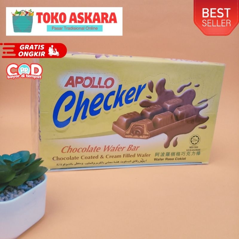 Jual Apollo Checker Chocolate Wafer Bar | Apollo Checker Malaysia ...