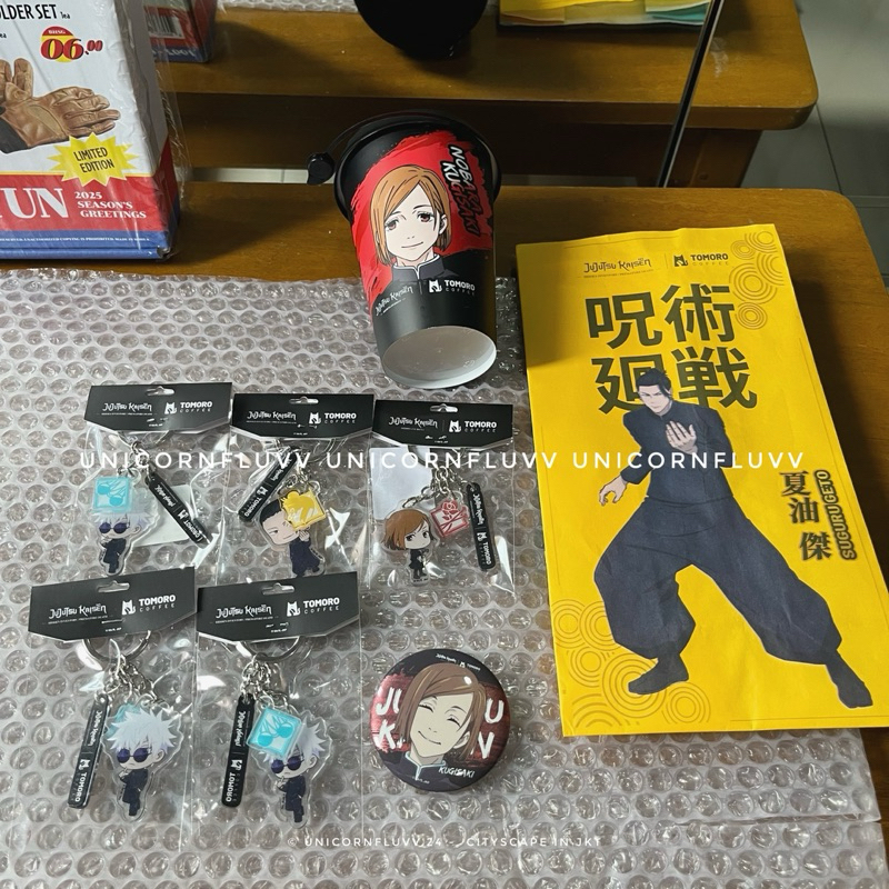 Jual [READY] Keychain Merch Jujutsu Kaisen x Tomoro Coffee JJK Satoru ...