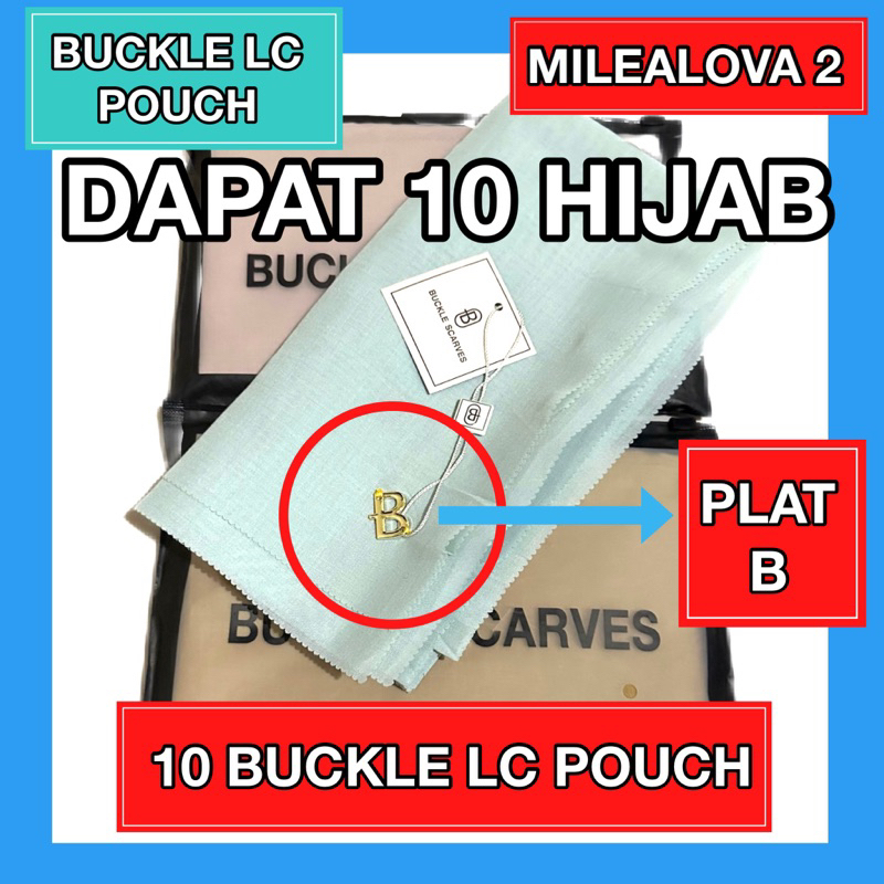 Jual 10 & 5 POUCH BUCKLE POLOS PLAT B POUCH ORI BUCKLE SCARVES ( 1 ...