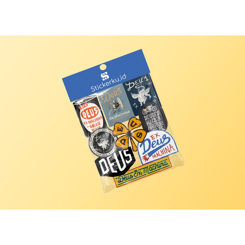 Jual Sticker Pack Deus Logo Brand Aesthetic untuk Laptop, Motor, dan ...