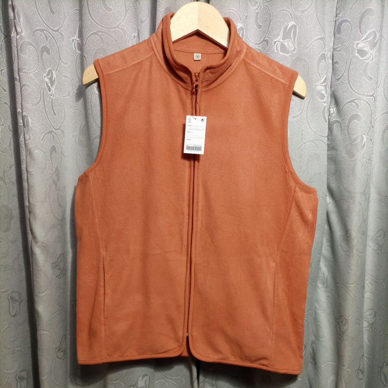 Jual Vest Uniqlo Original Polar Halus_Rompi Uniqlo Polar_Orange ...