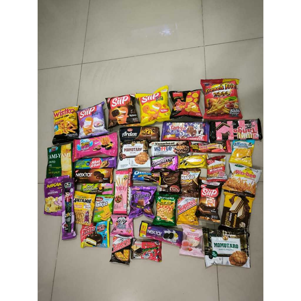Jual PAKET ANEKA SNACK JAJAN CAMPUR BANYAK VARIANT | Shopee Indonesia